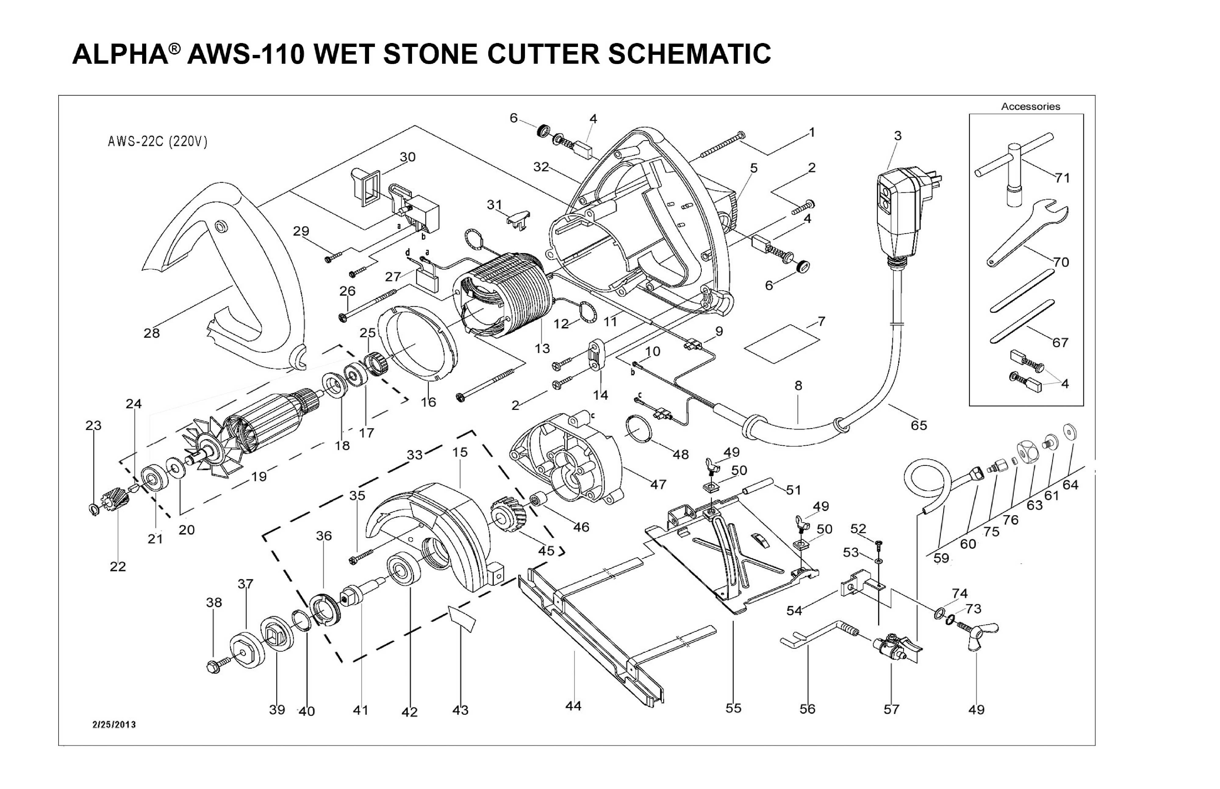 Alpha Professional Tools® :: AWS-110 Spare Parts